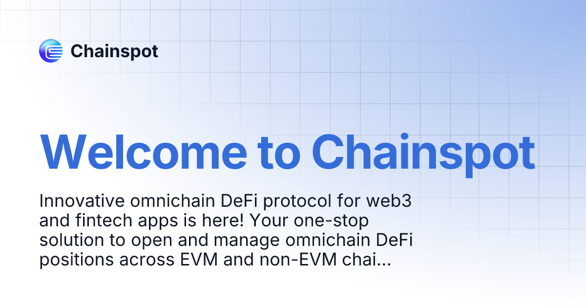 Welcome to Chainspot | Chainspot